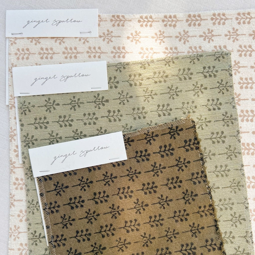 Tamara Earth Textured - Dark Earth Textile - Ginger Sparrow