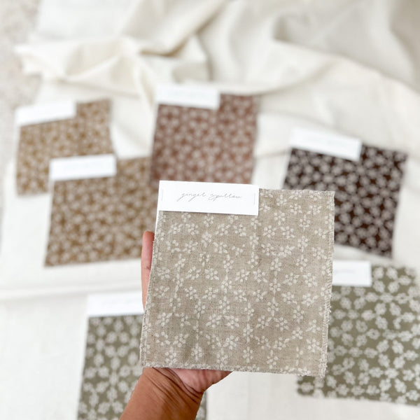 Dia - Natural - Light Sand Textile Swatch - Ginger Sparrow